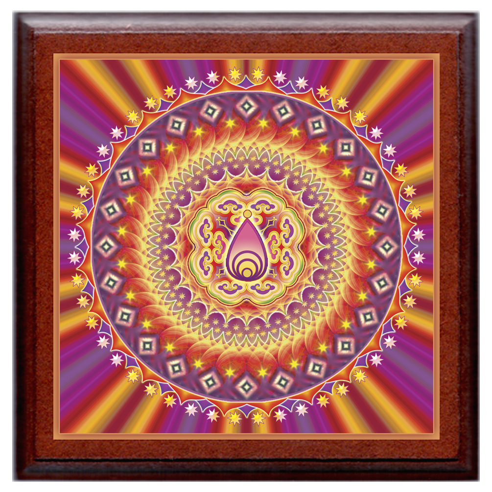 Helyes döntés mandala - nagy falikép 42x42 cm - Merkúr-Uránusz ...